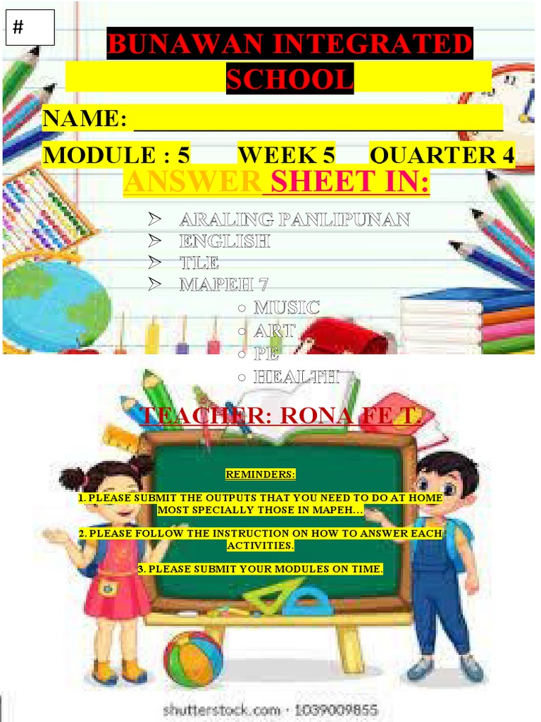 Answer Sheet - Module 5 | PDF