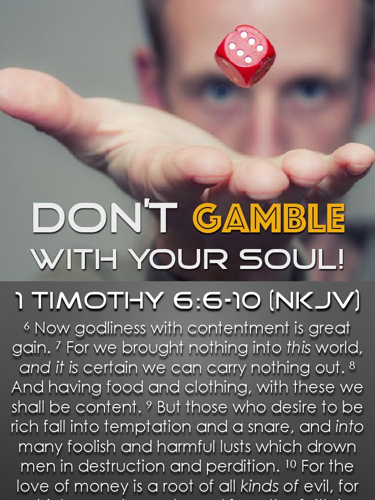 Do Not Gamble With Your Soul | PDF | Gambling | Gaming And Lottery
