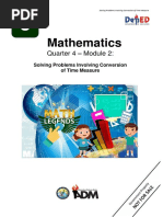 Mathematics: Quarter 4 - Module 63: Visualizes, Represents and Converts ...