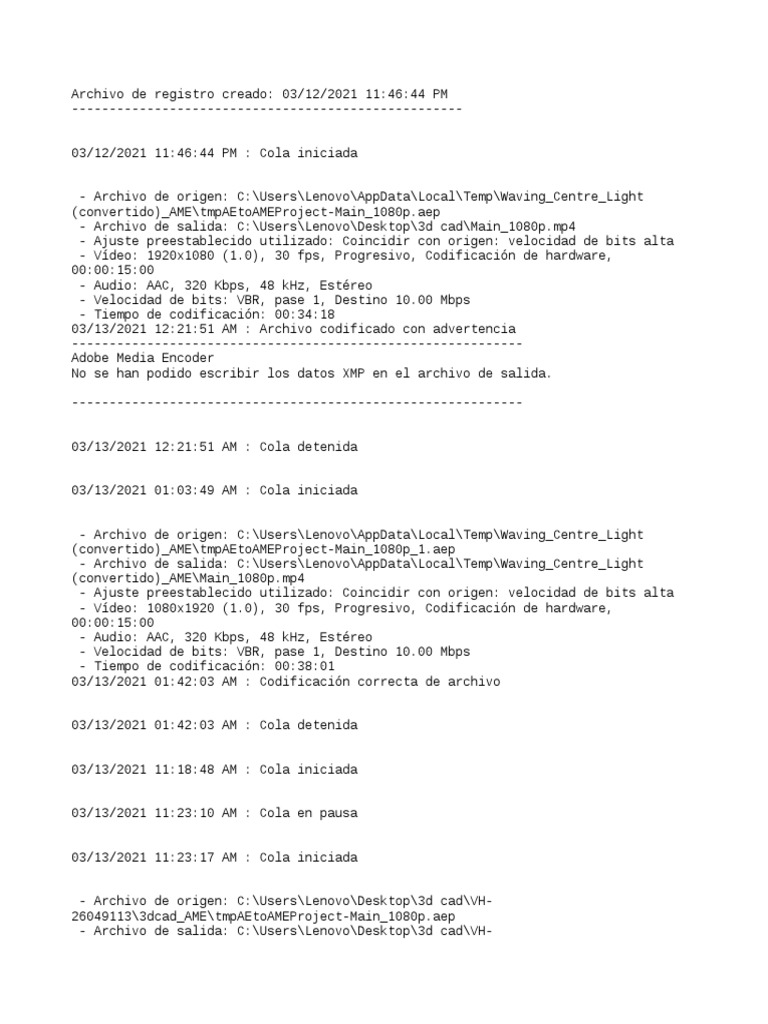 A Me Encoding Log | PDF