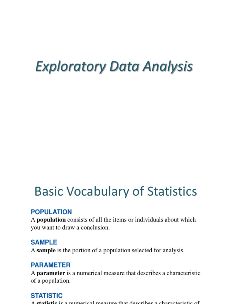 Reading - Exploratory Data Analysis | PDF | Median | Probability Theory