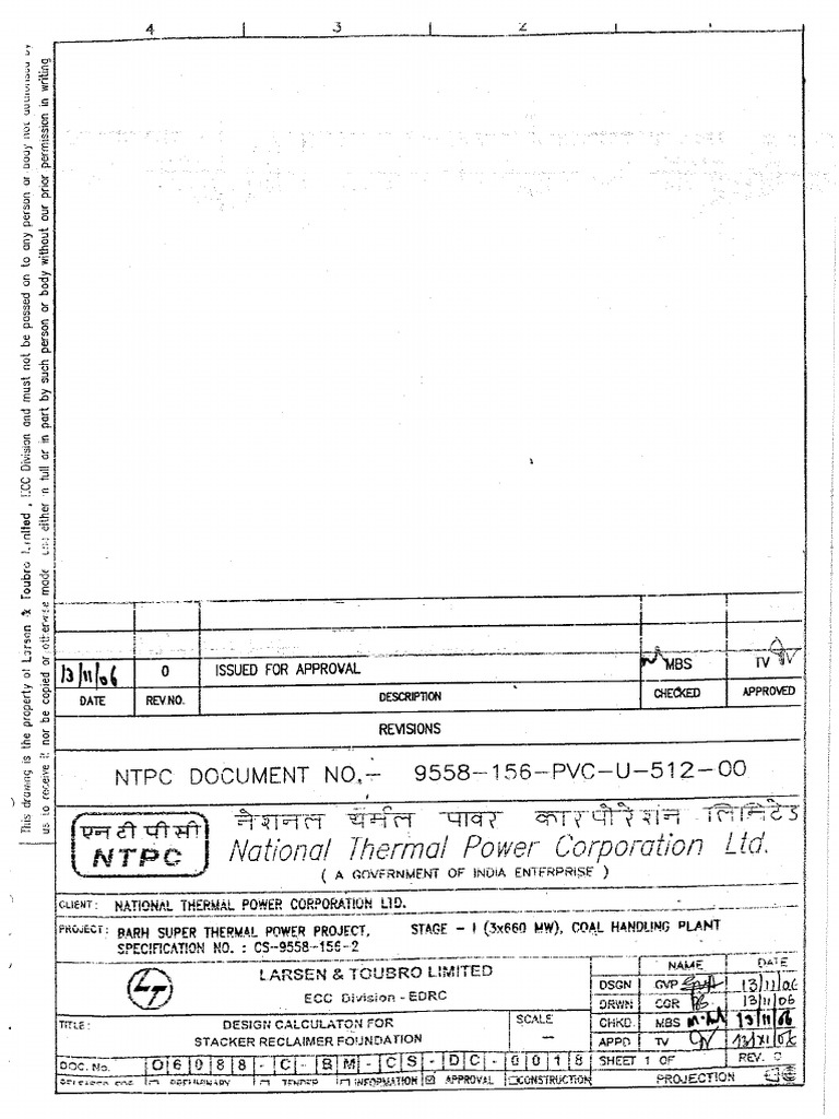 Stacker Reclaimer Foundation Design | PDF