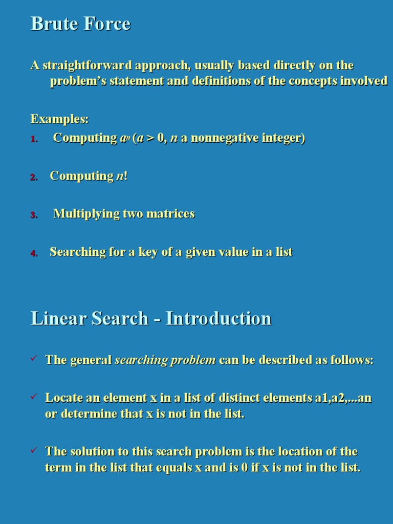 Brute Force Searching String Matching | PDF | Time Complexity | Algorithms