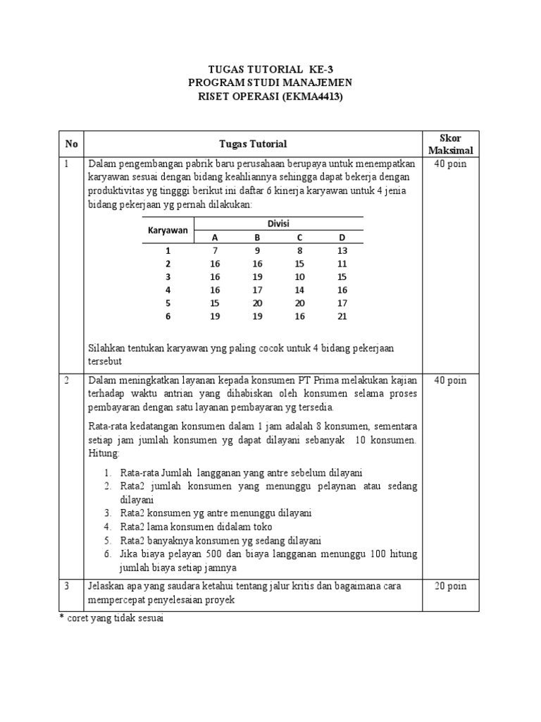 Tugas 3 Ekma4413 | PDF