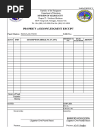 Receipt of Returned Semi-Expendable Property | PDF