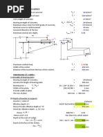 RCC Corbel AS PER IS 456 | PDF