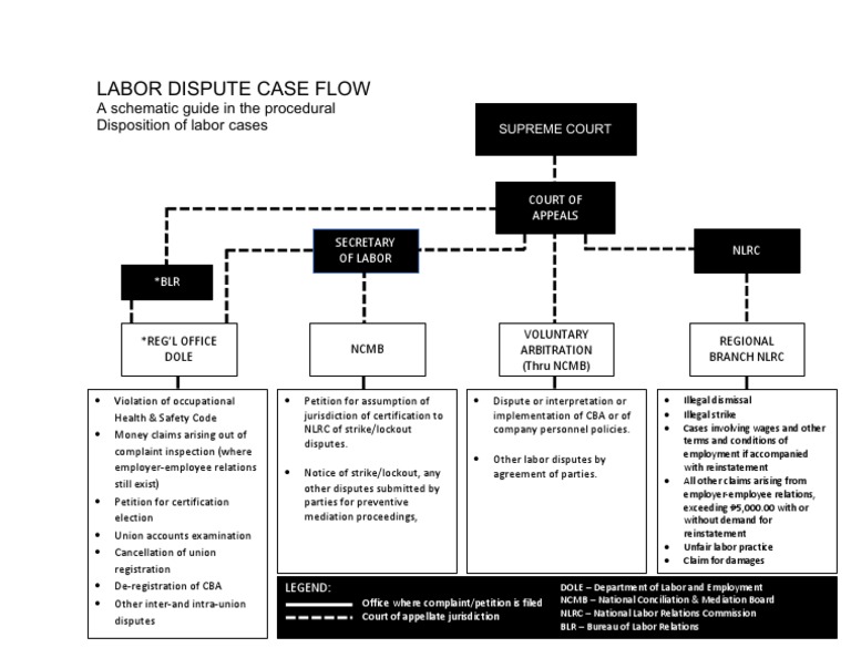 Labor Dispute Case Flow: A Schematic Guide in The Procedural ...