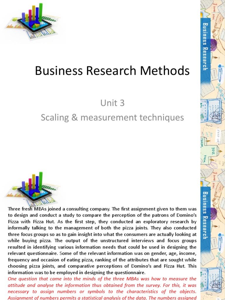Business Research Methods: Unit 3 Scaling & Measurement Techniques | Download Free PDF | Level ...