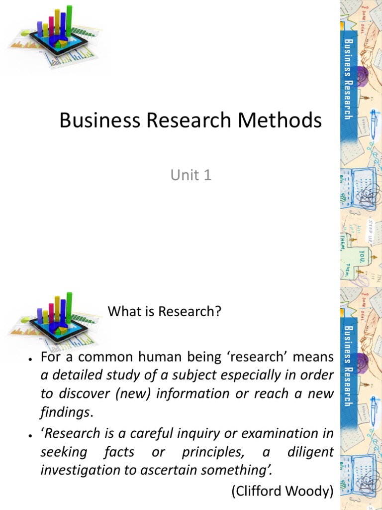 Business Research Methods: Unit 1 | Download Free PDF | Scientific ...