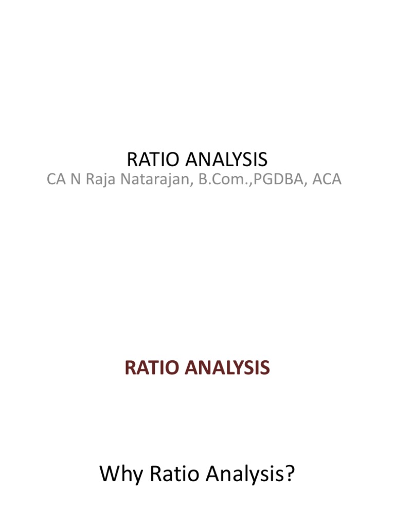 Ratio Analysis Presentation | PDF | Dividend | Equity (Finance)