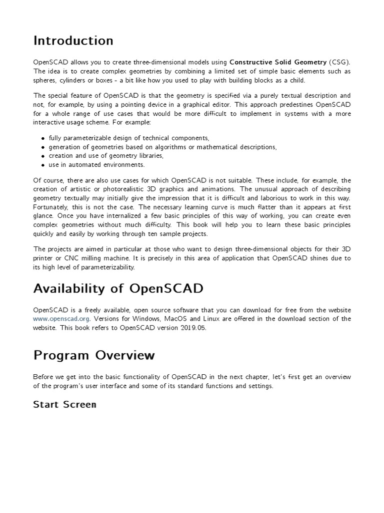 Mastering Openscad Pdf 3 D Computer Graphics 3 D Modeling