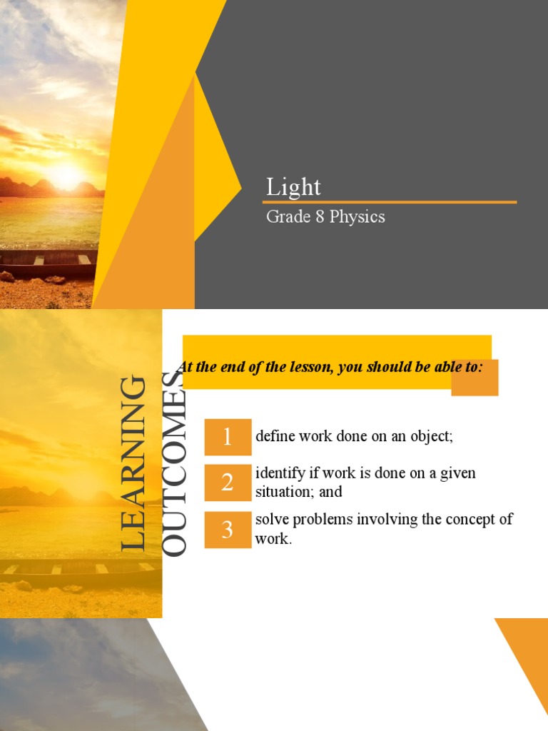 Grade 8 Quarter 1 Physics Lesson 8 | PDF | Color | Reflection (Physics)