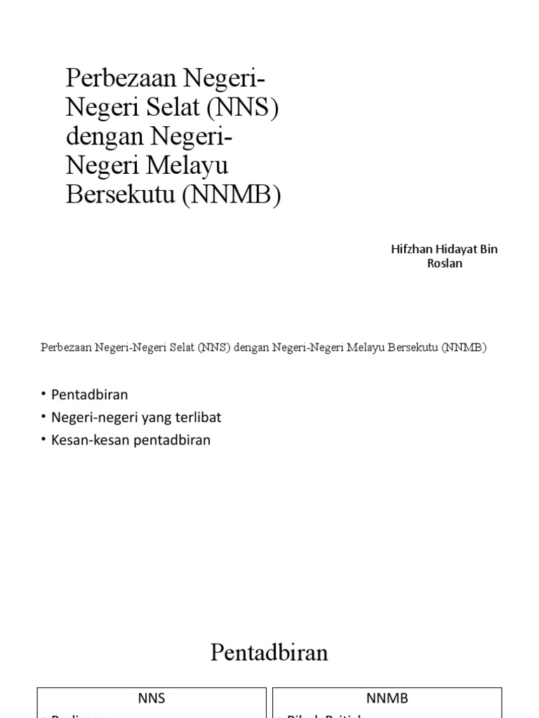 Perbezaan NNS Dan NNMB | PDF