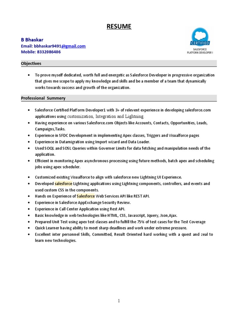 Bhaskar SFDC | PDF | Computer Science | Application Software