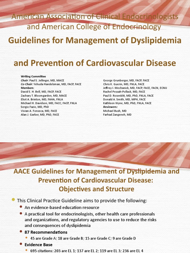 Guidelines For Management of Dyslipidemia and Prevention of ...