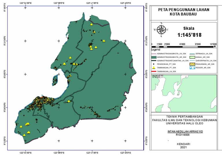 Peta Penggunaan Lahan Kota Baubau | PDF