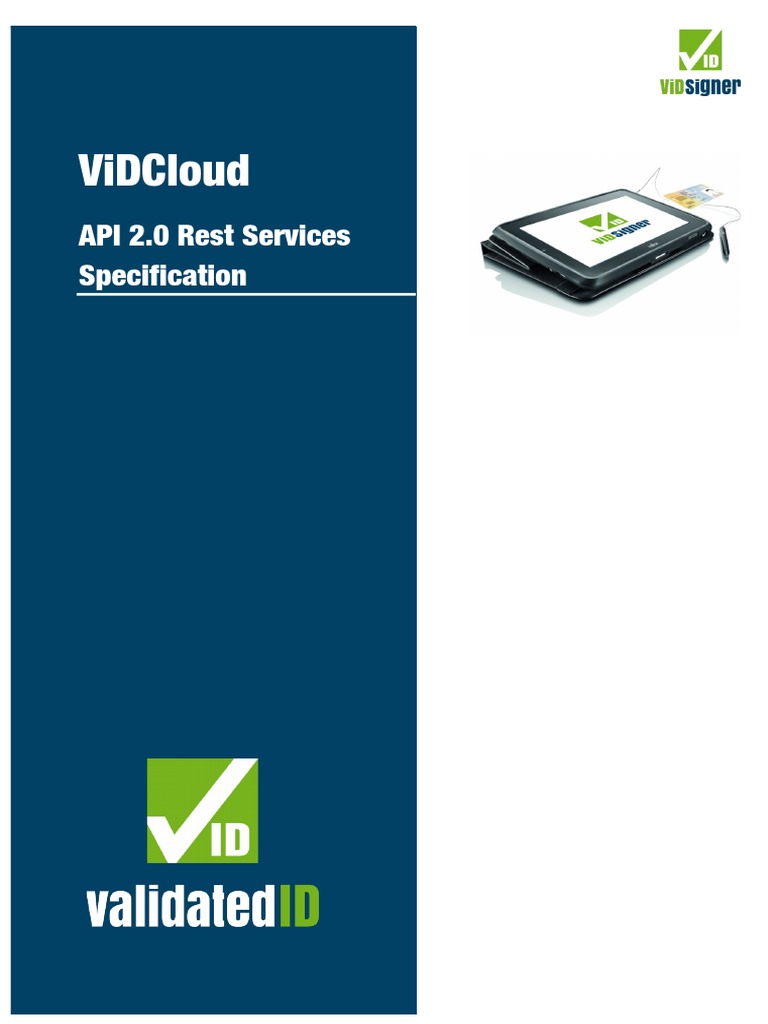 Especificación de API ViDCloud 2.0 | PDF | Naturaleza
