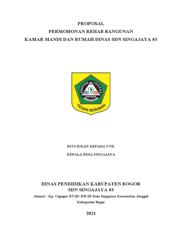 Contoh Proposal Rehab | PDF