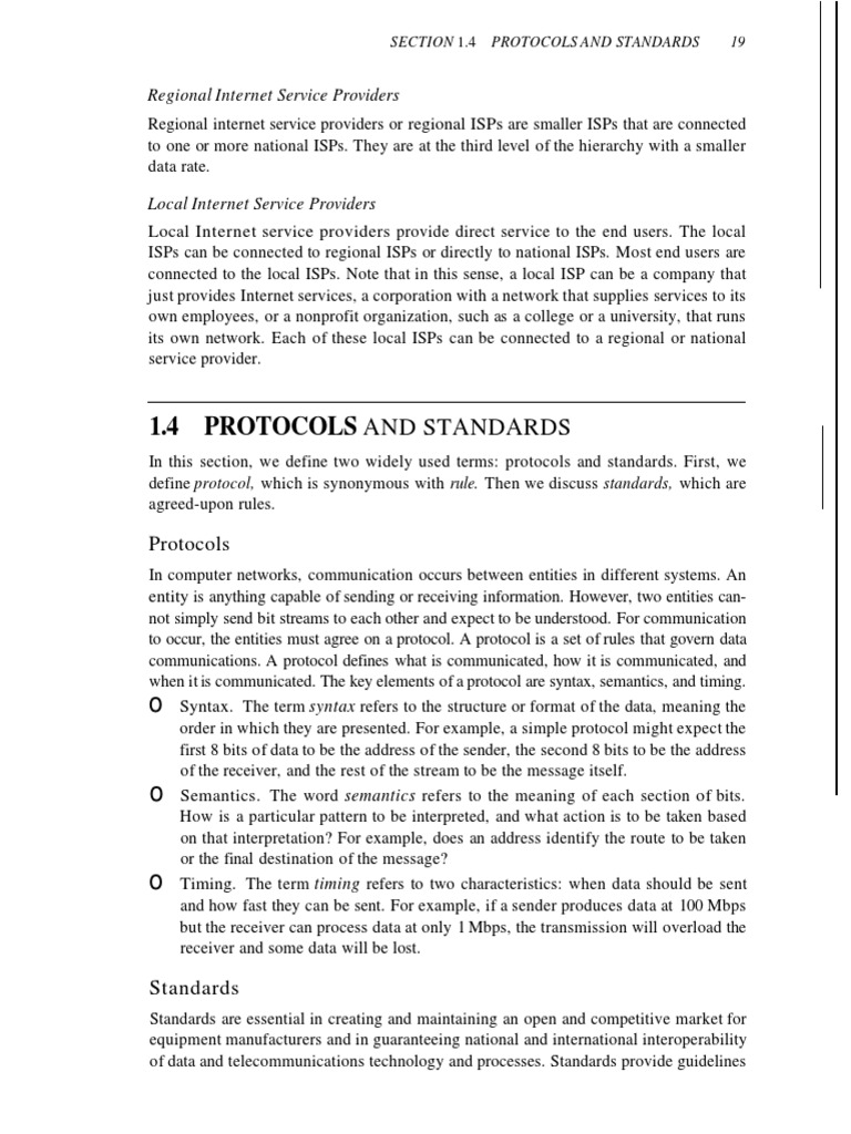 DC Chapter1 Standards DC Forouzan | PDF | Internet Service Provider | Itu T