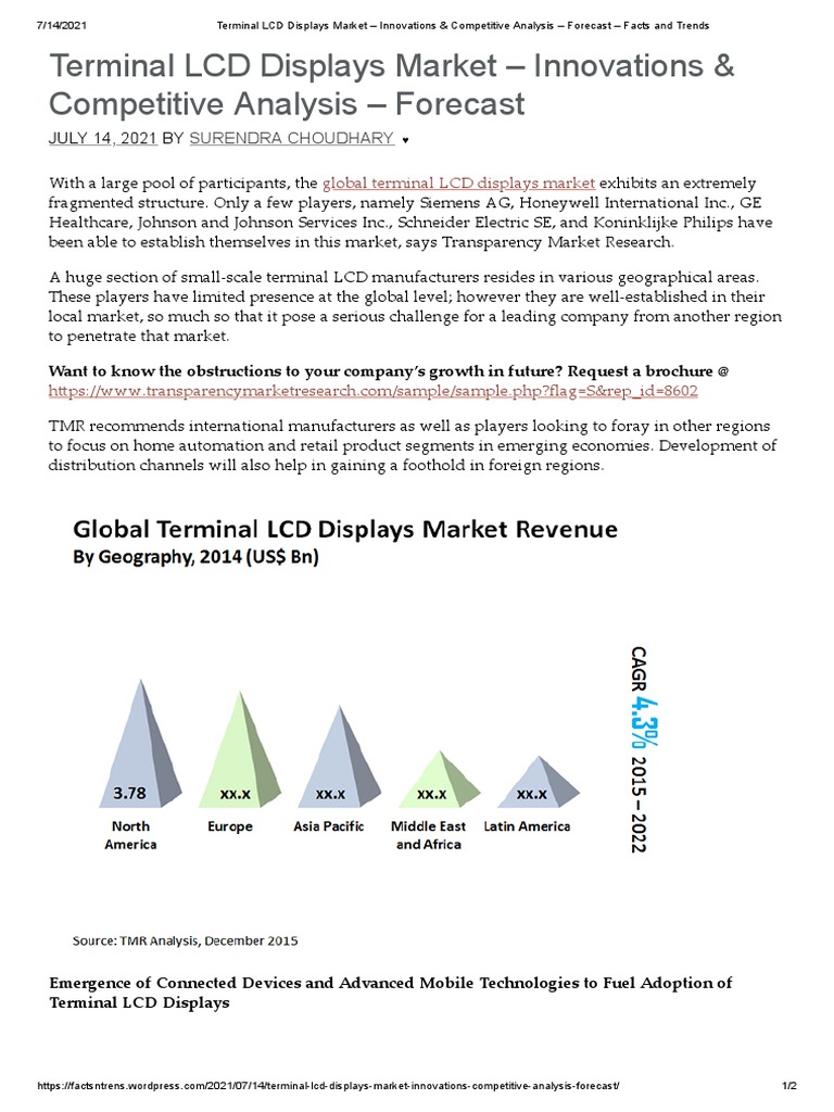 Terminal LCD Displays Market Insights | PDF | Liquid Crystal Display ...