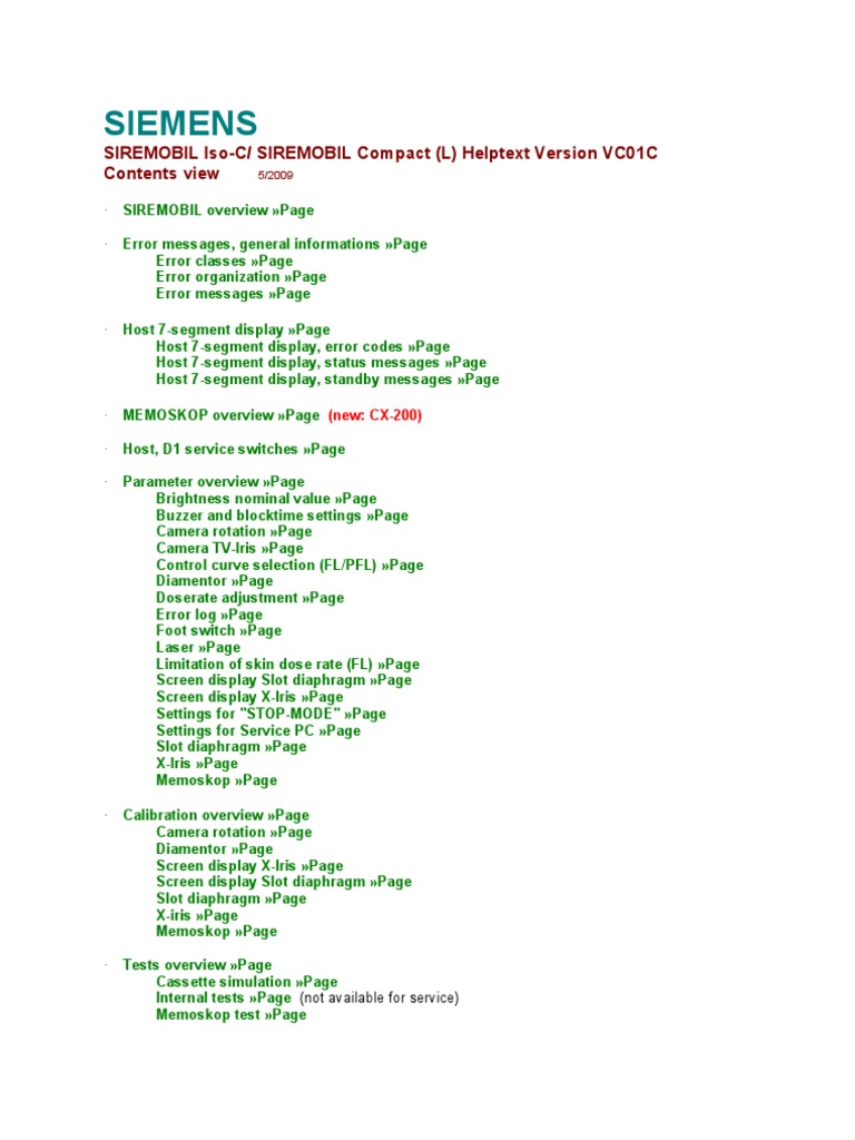 Siemens Siremobil Compact Error Codes | PDF | Booting | Bios
