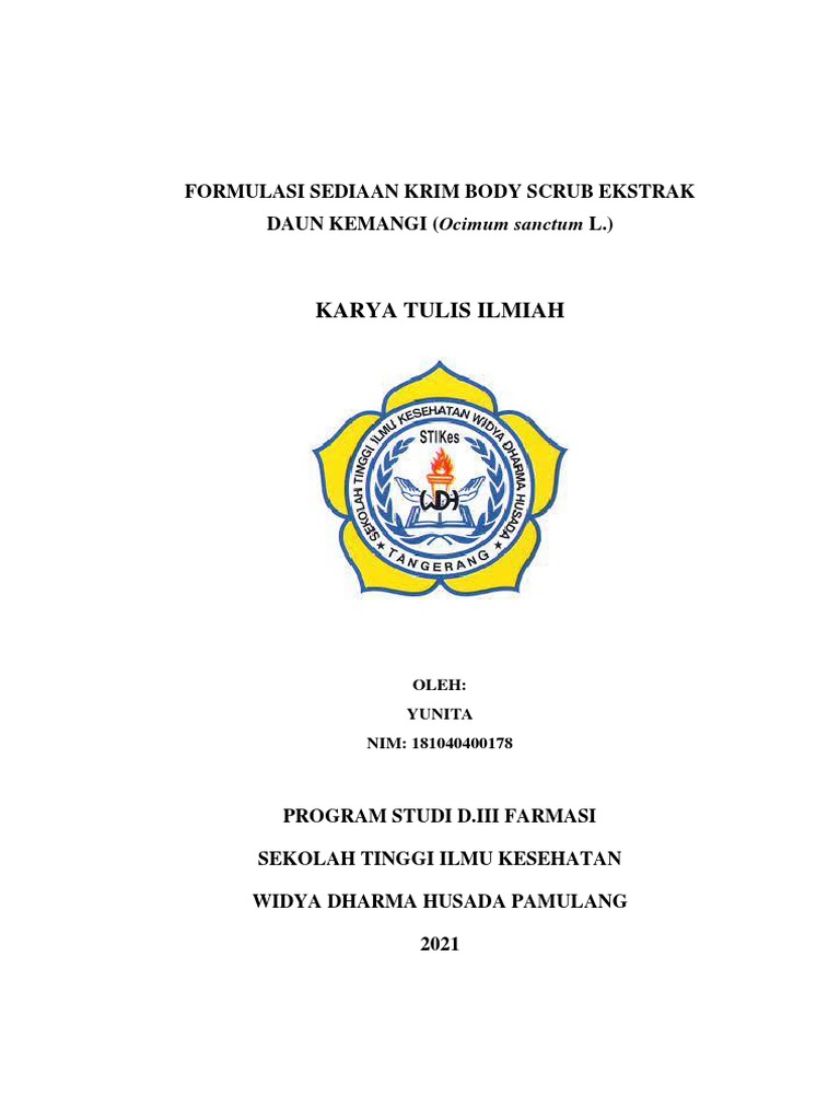Proposal Kti Yunita 181040400178 Rev | PDF