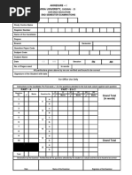 Student Exam Sheet Sample | PDF