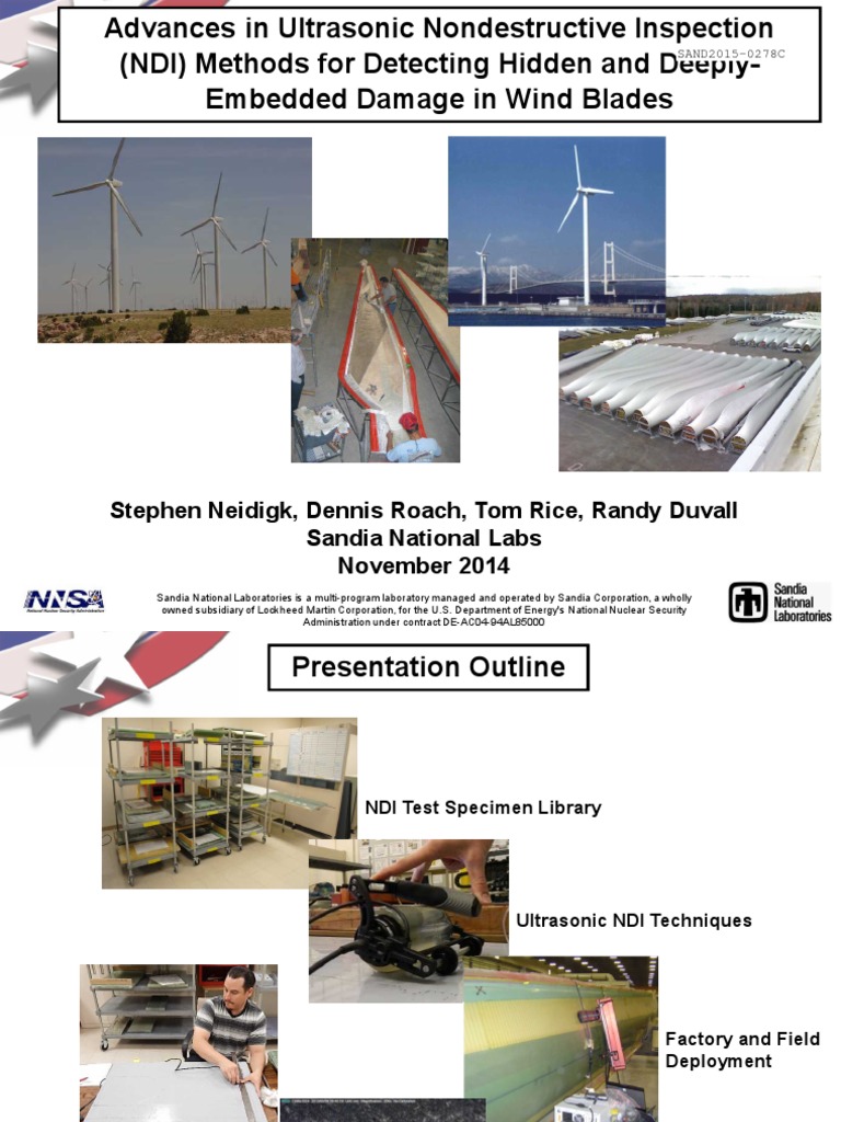 Stephen Neidigk, Dennis Roach, Tom Rice, Randy Duvall Sandia National ...