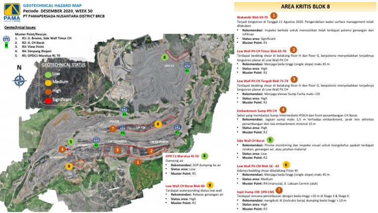 B7 - Geotech Hazard Map Week 50 | PDF