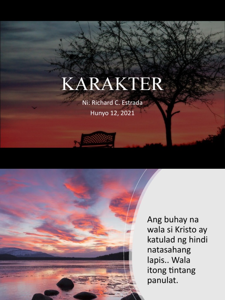 Christian Character Tagalog Presentation | PDF