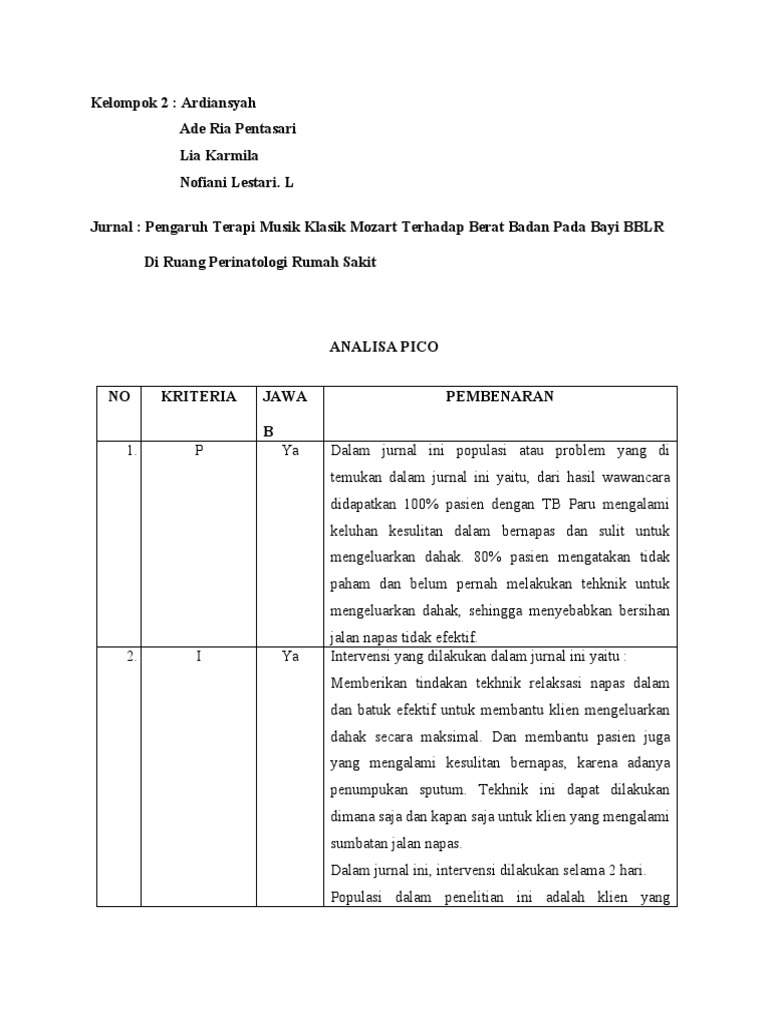 Pico Kelompok 1 KMB | PDF