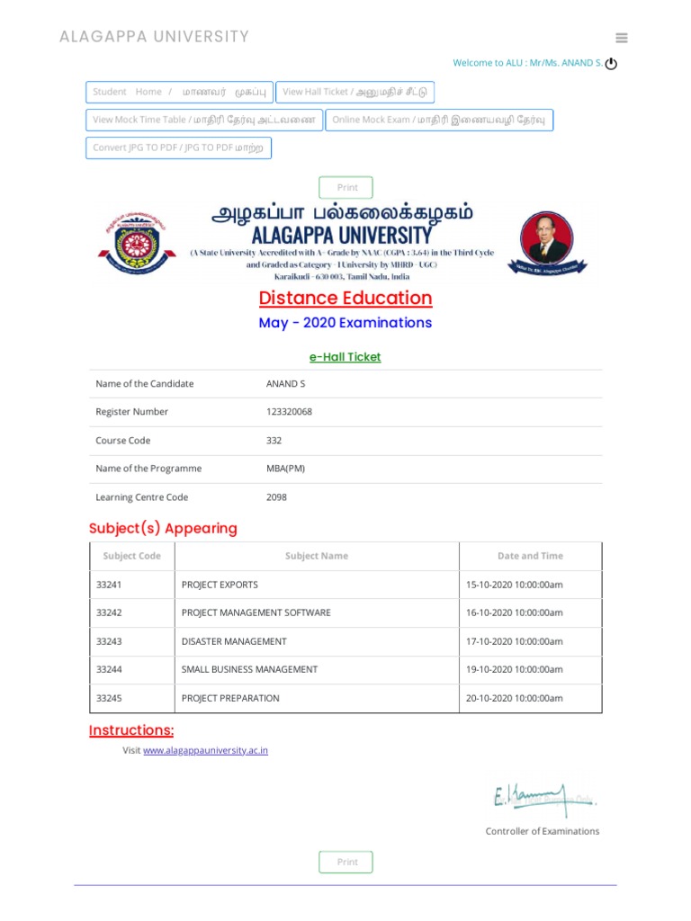 Alagappa University, Karaikudi | PDF