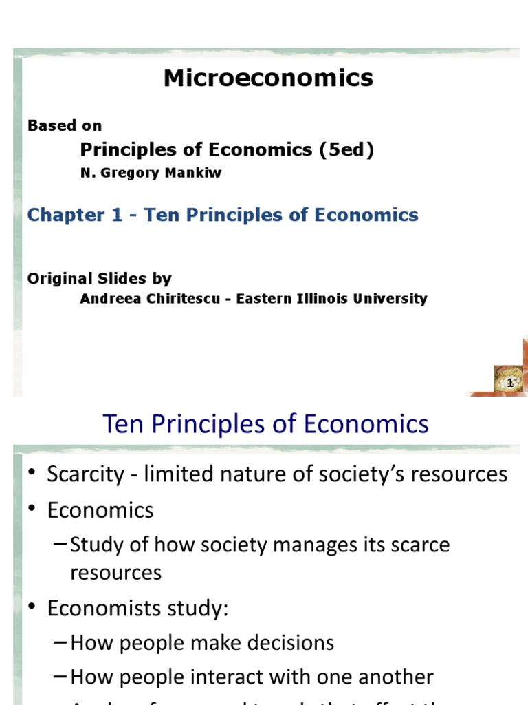 Ten Principles of Economics | PDF | Inflation | Economics