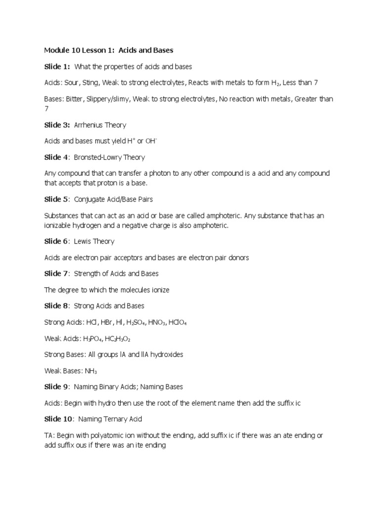 Module Ten Lesson One Guided Notes | PDF