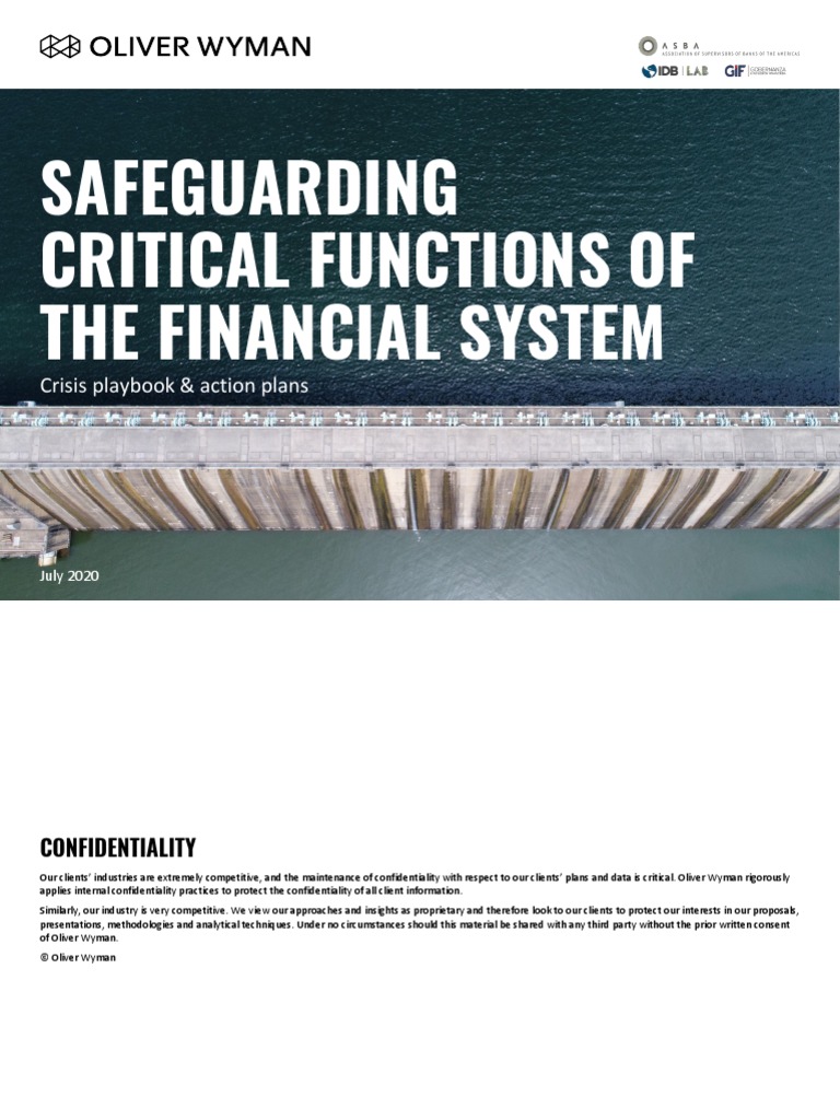 01 Safeguarding Critical Functions | PDF | Loans | Debt
