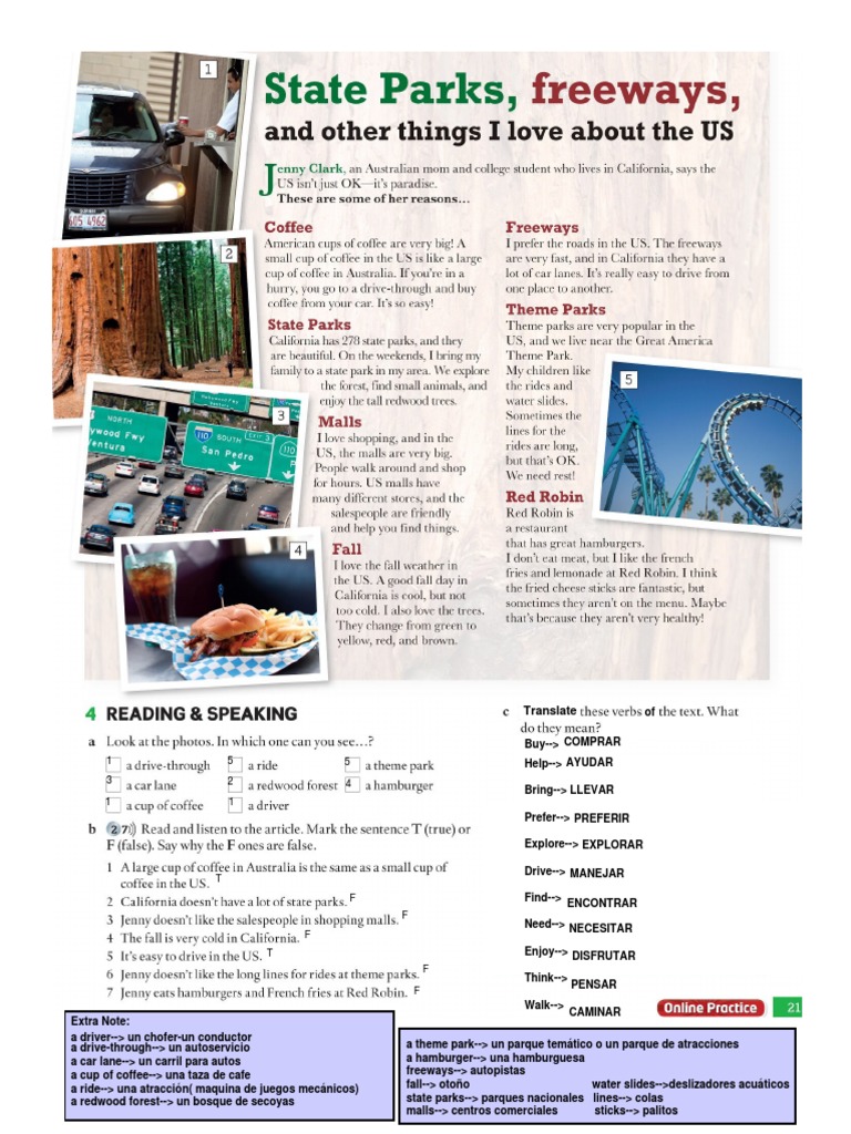 3a Reading Page 21 | PDF | Ocio