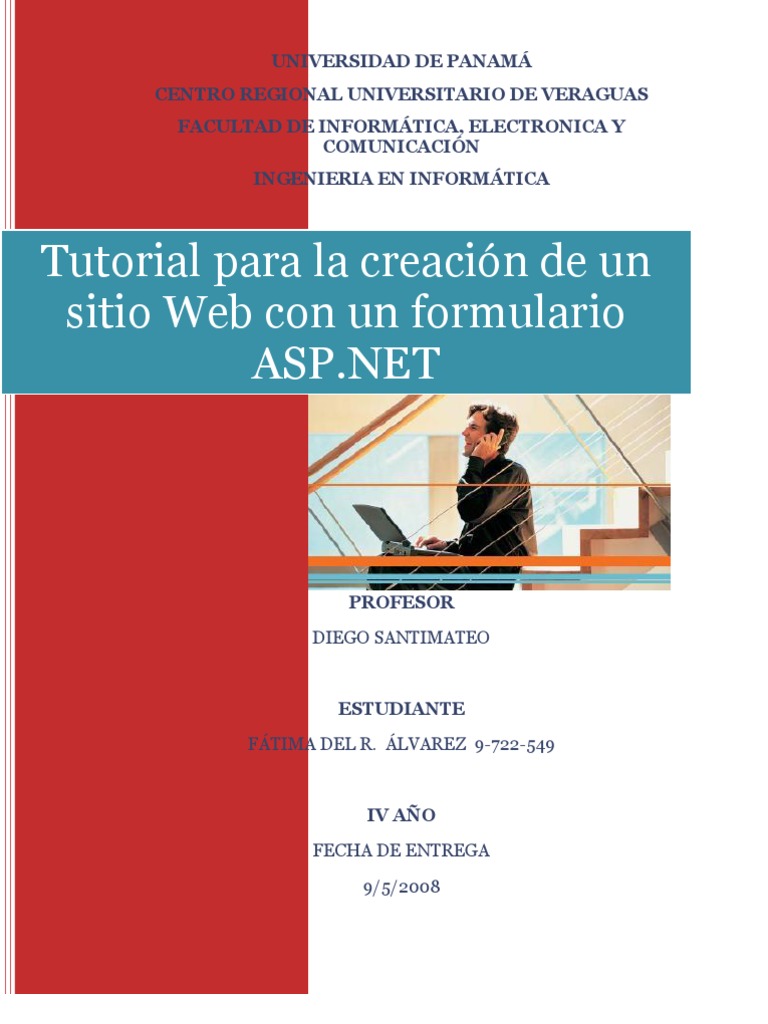 Tutorial para Crear Formulario ASP (Fátima Álvarez) | PDF | Microsoft Visual Studio | .NET Framework