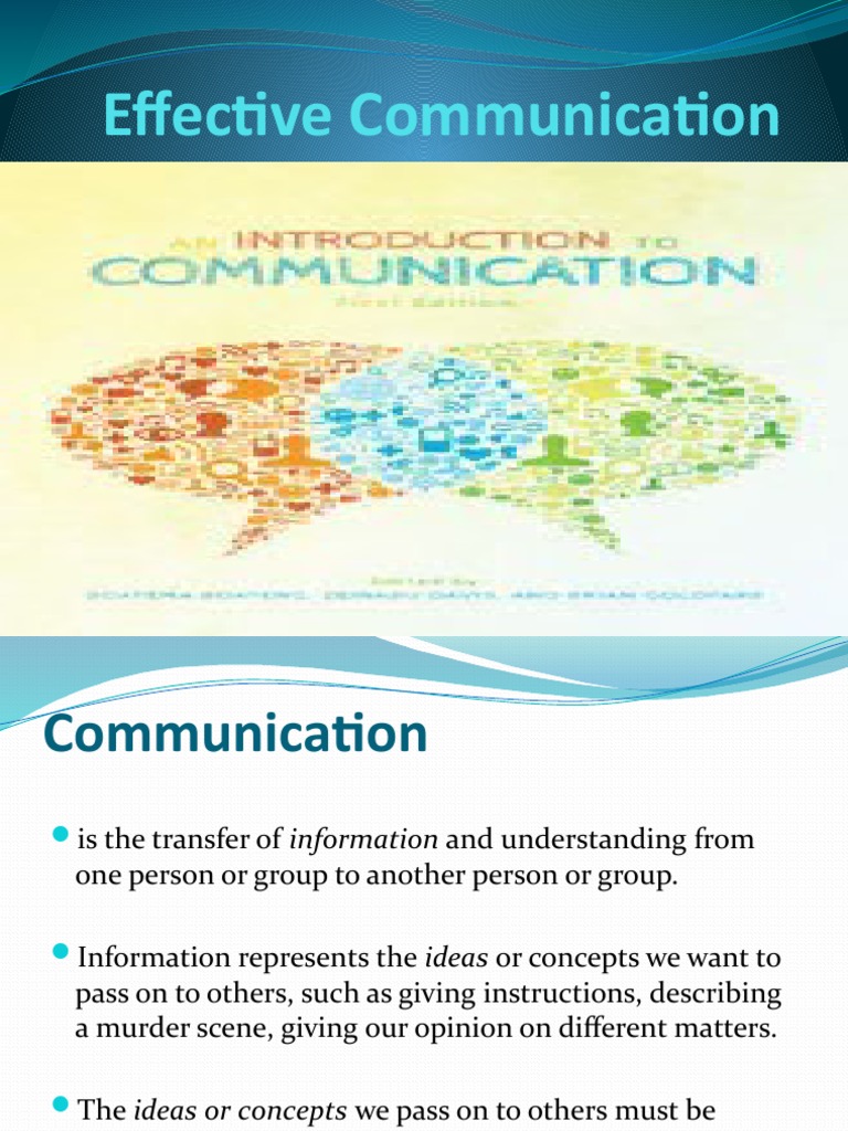 Effective Communication | Download Free PDF | Code | Communication