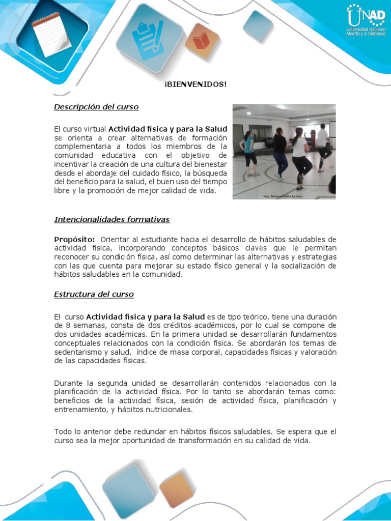 Presentación Curso Actividad Física y para La Salud | PDF | Evaluación ...
