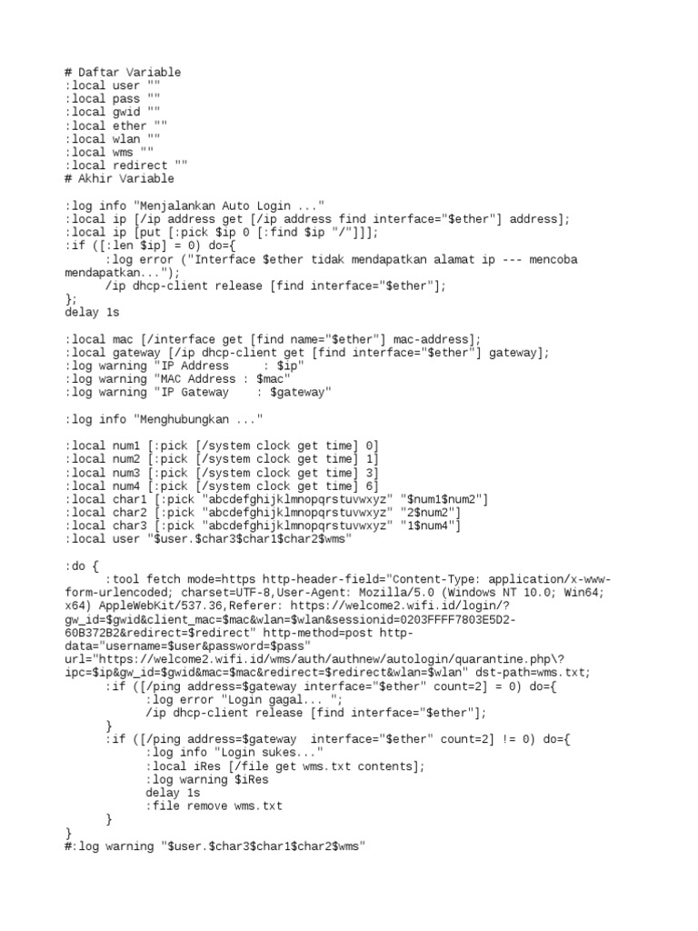 Script Wms 1 Juni 2021 | PDF