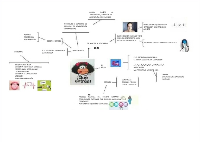 PDF Mapa Mental Estres | PDF | Estrés (biología) | Las emociones