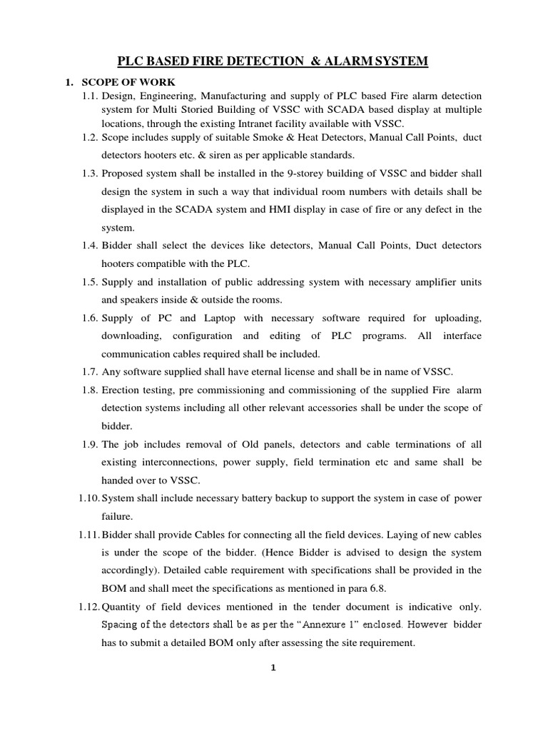 Silo - Tips PLC Based Fire Detection Alarm System | PDF | Programmable ...