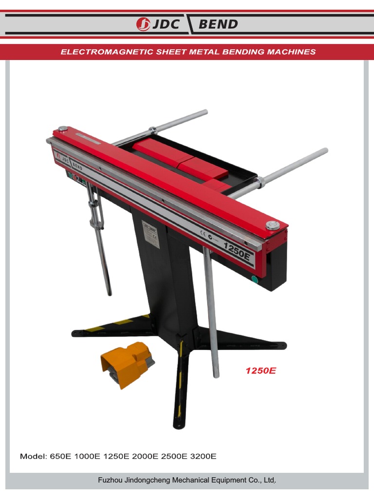 Magnabend Magnetic Sheet Metal Brake Pan and Box Bake Press Brake ...