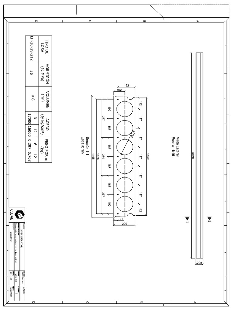 7 Dimensiones y Refuerzo de Losa Spiroll | PDF