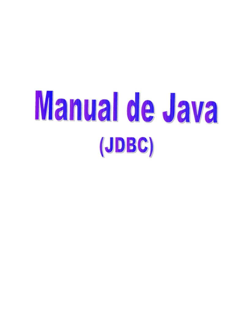 JDBC | PDF | Java (lenguaje de programación) | SQL