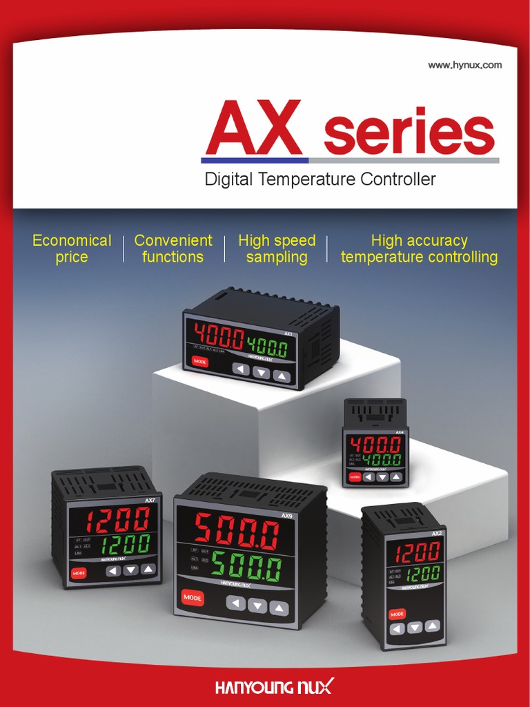 AX Series Hanyoung Brochure | PDF | Fahrenheit | Thermocouple