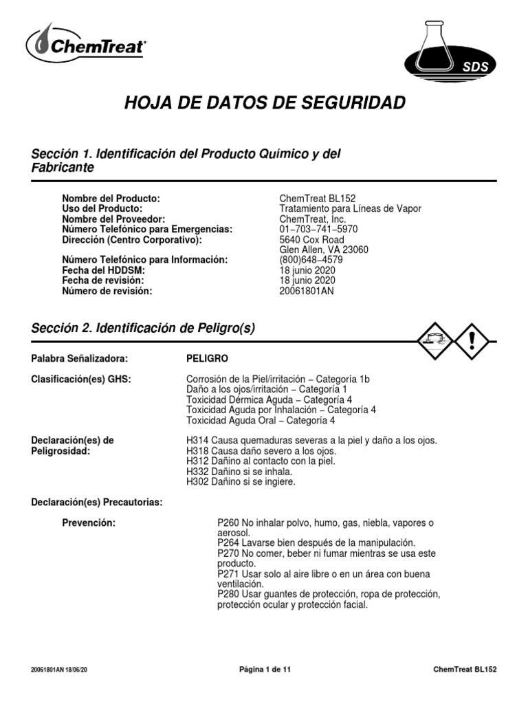 BL152 Actualizar | PDF | Sustancias químicas | Ciencias fisicas