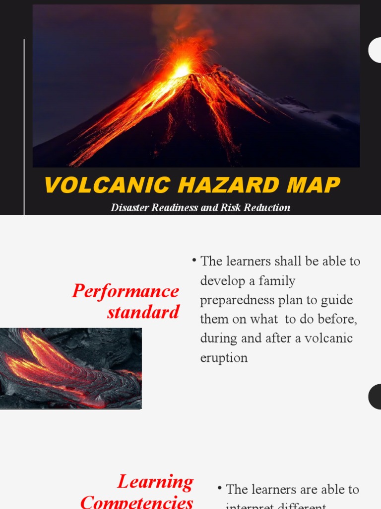 Volcanic Hazard Map: Disaster Readiness and Risk Reduction | Download ...