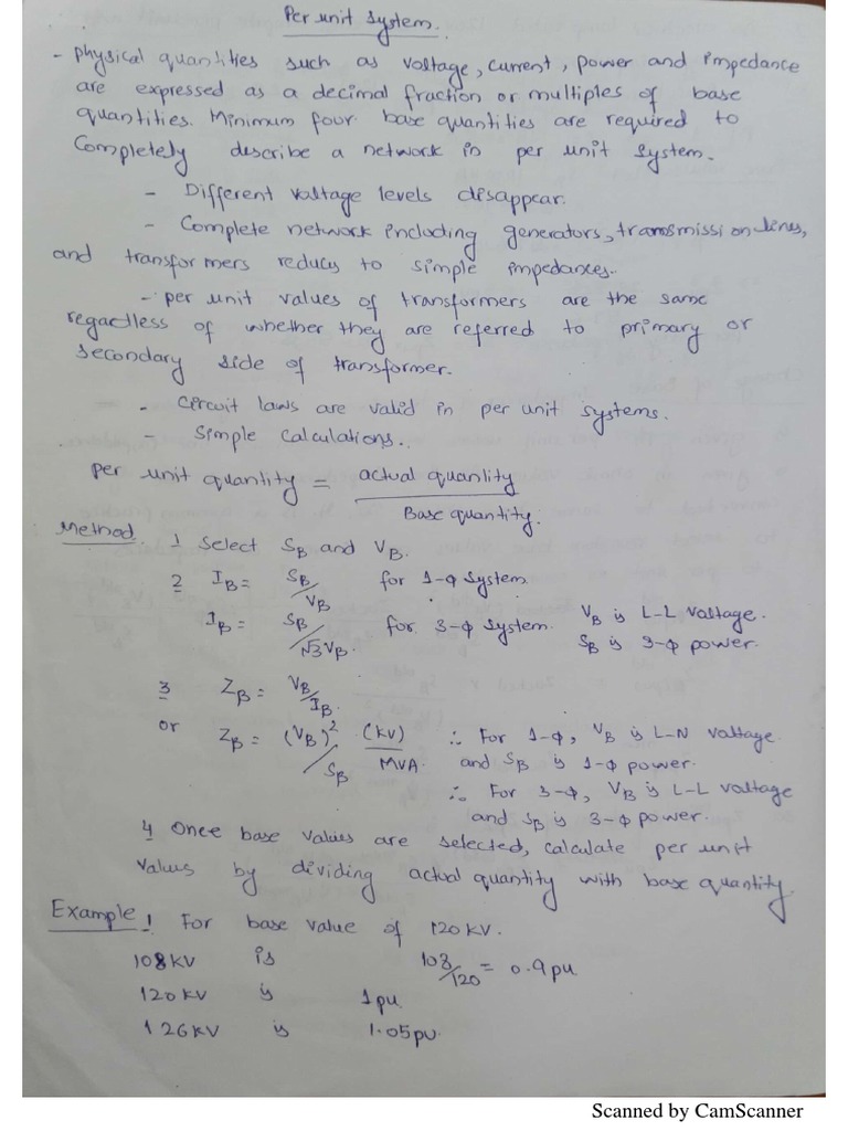 Per Unit Systems | PDF