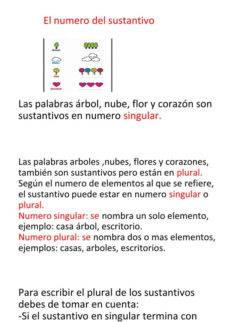 El Numero Del Sustantivo | PDF
